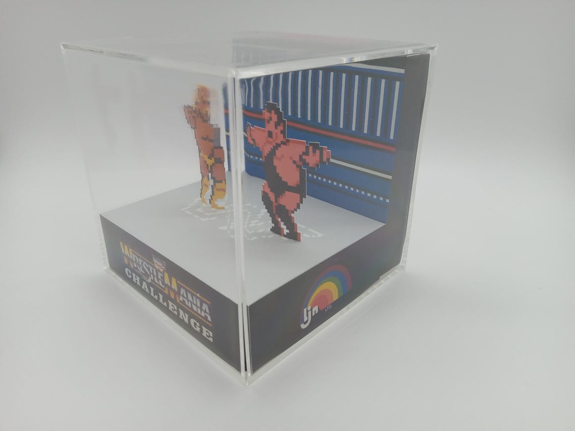 WWF Wrestlemania Challenge Hulk Hogan Vs. Andre the Giant Shadow Box ...