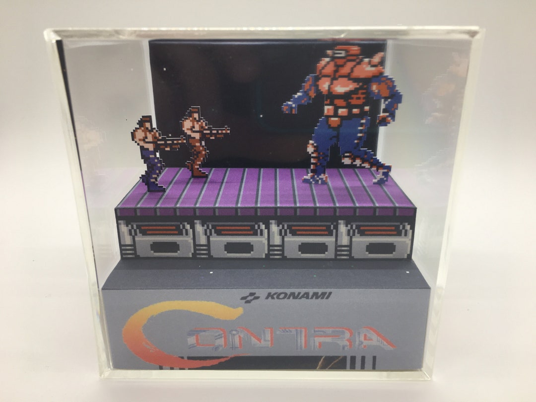 Contra Bill Rizer and Lance Bean VS. Gordea Boss Fight Shadow Box ...