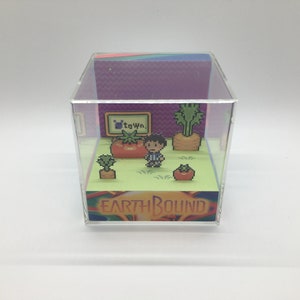Earthbound Ness in Magicant With Some Big Produce Shadow Box Diorama ...