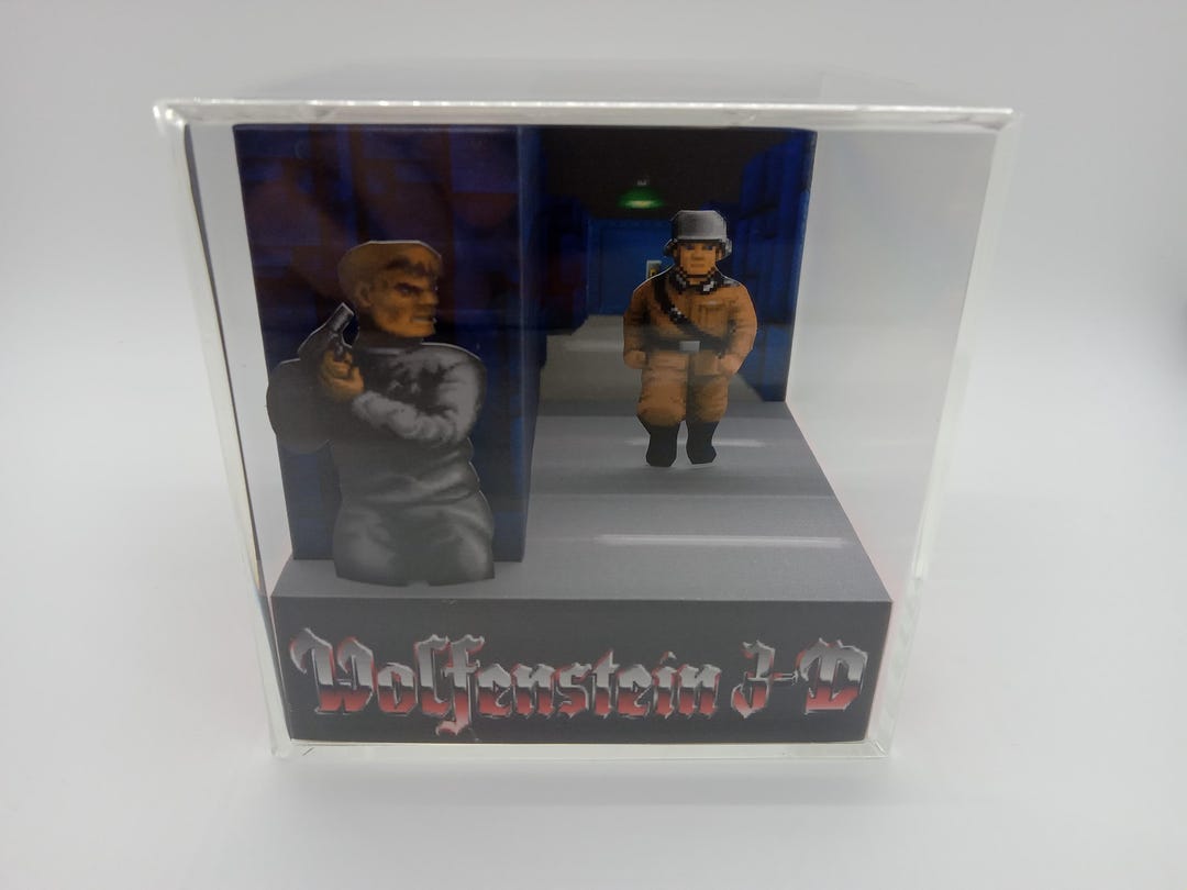 Wolfenstein 3D Title Screen for PC Shadow Box Diorama Art - Etsy