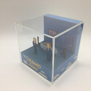 The Simpsons Steamed Hams Luncheon Shadow Box Diorama Cube - Etsy