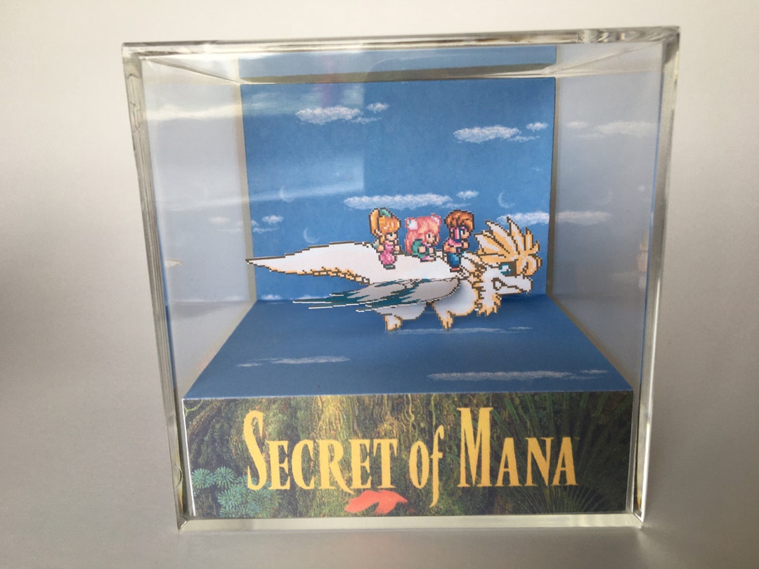 Secret of Mana Free Rides on Flammie! Shadow Box Diorama Art - Etsy