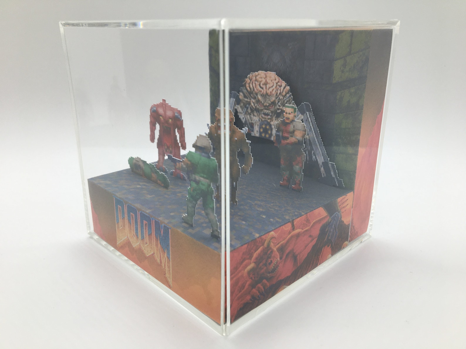 Doom Spider Mastermind Boss Fight Battle Shadow Box Diorama - Etsy