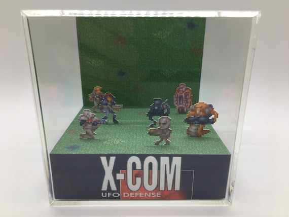 X-com UFO Defense Alien Showdown Shadow Box Diorama Cube | Etsy
