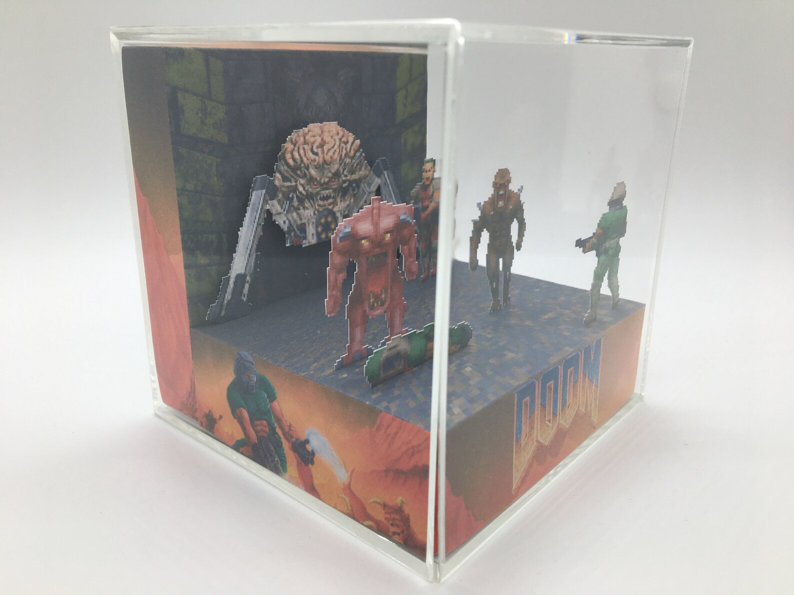 Doom Spider Mastermind Boss Fight Battle Shadow Box Diorama Decor - Etsy