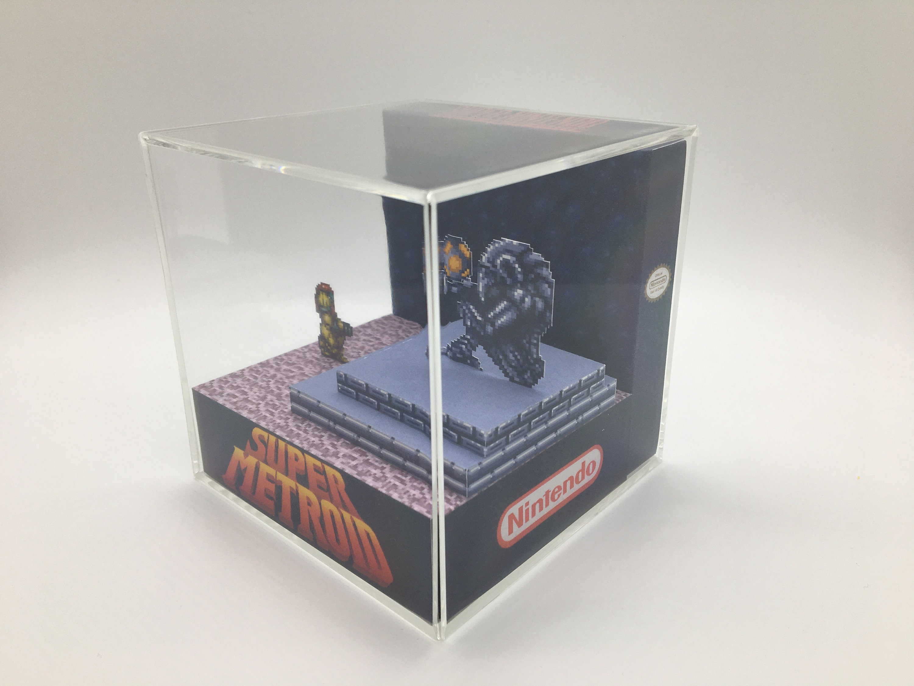 Super Metroid Samus Finds a Chozo Statue Shadow Box Diorama Cube - Etsy