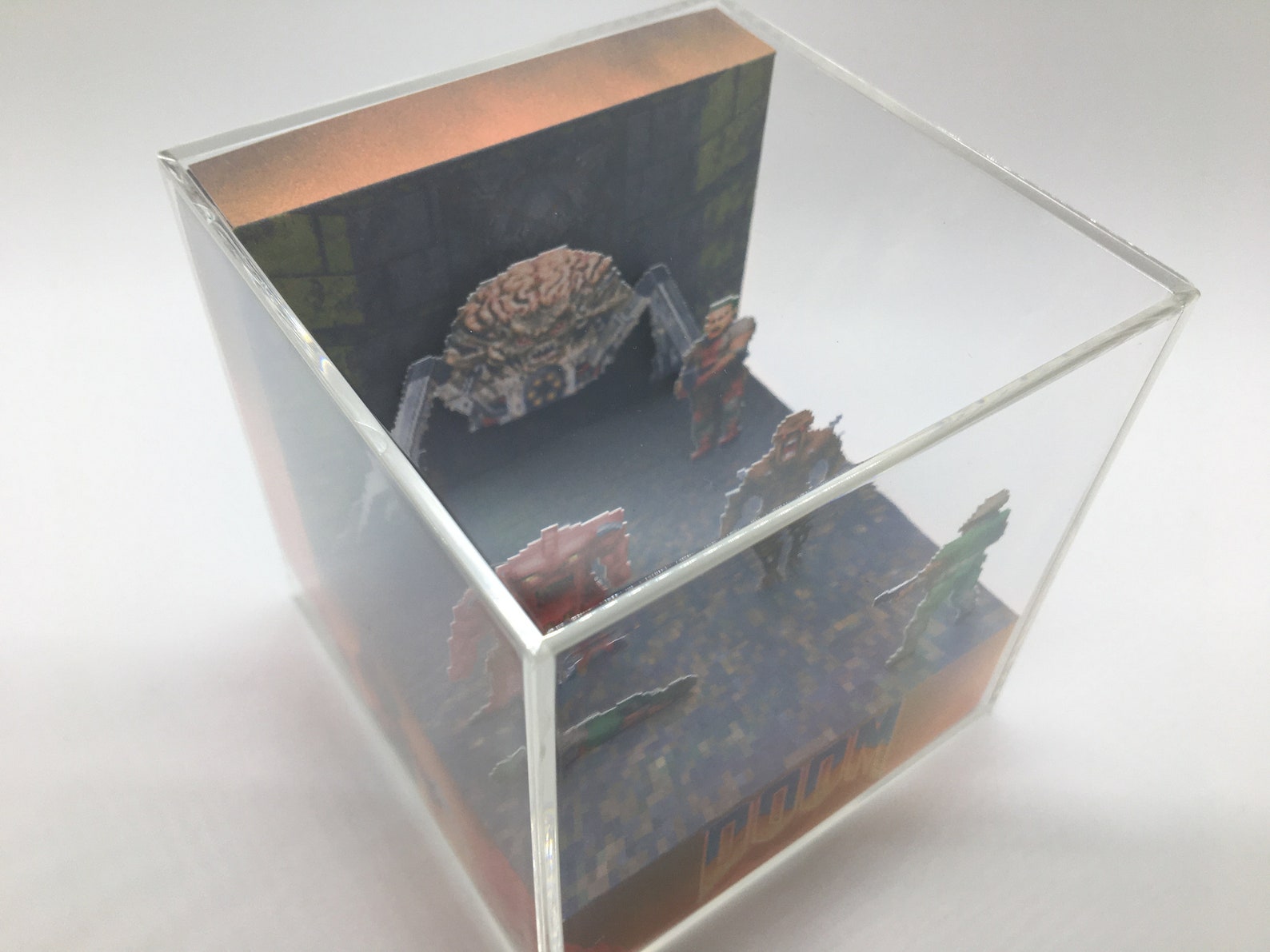 Doom Spider Mastermind Boss Fight Battle Shadow Box Diorama - Etsy