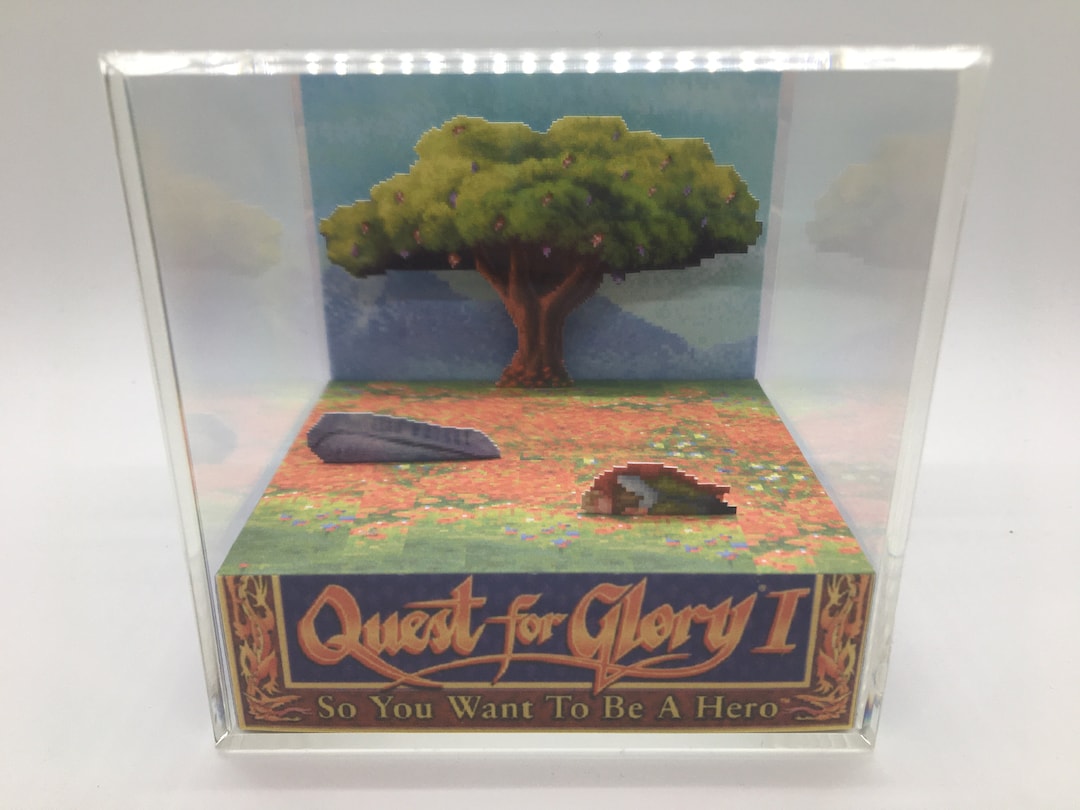 Quest for Glory I Erana's Peace Shadow Box Diorama Cube - Etsy