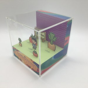 Earthbound Ness in Magicant With Some Big Produce Shadow Box Diorama ...