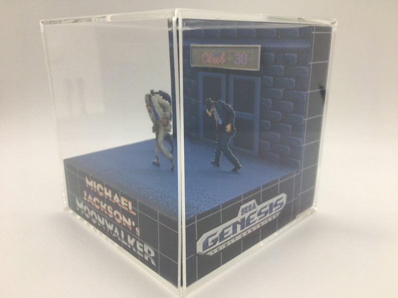 Michael Jackson's Moonwalker at Club 30 Shadow Box Diorama Cube - Etsy