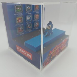 Megaman 2 Boss Select Screen Castle Wily Shadow Box Diorama Cube - Etsy