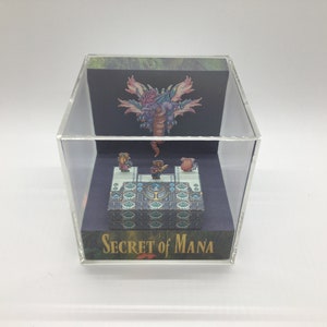 Secret of Mana Final Boss Fight With the Mana Beast Shadow Box Diorama ...
