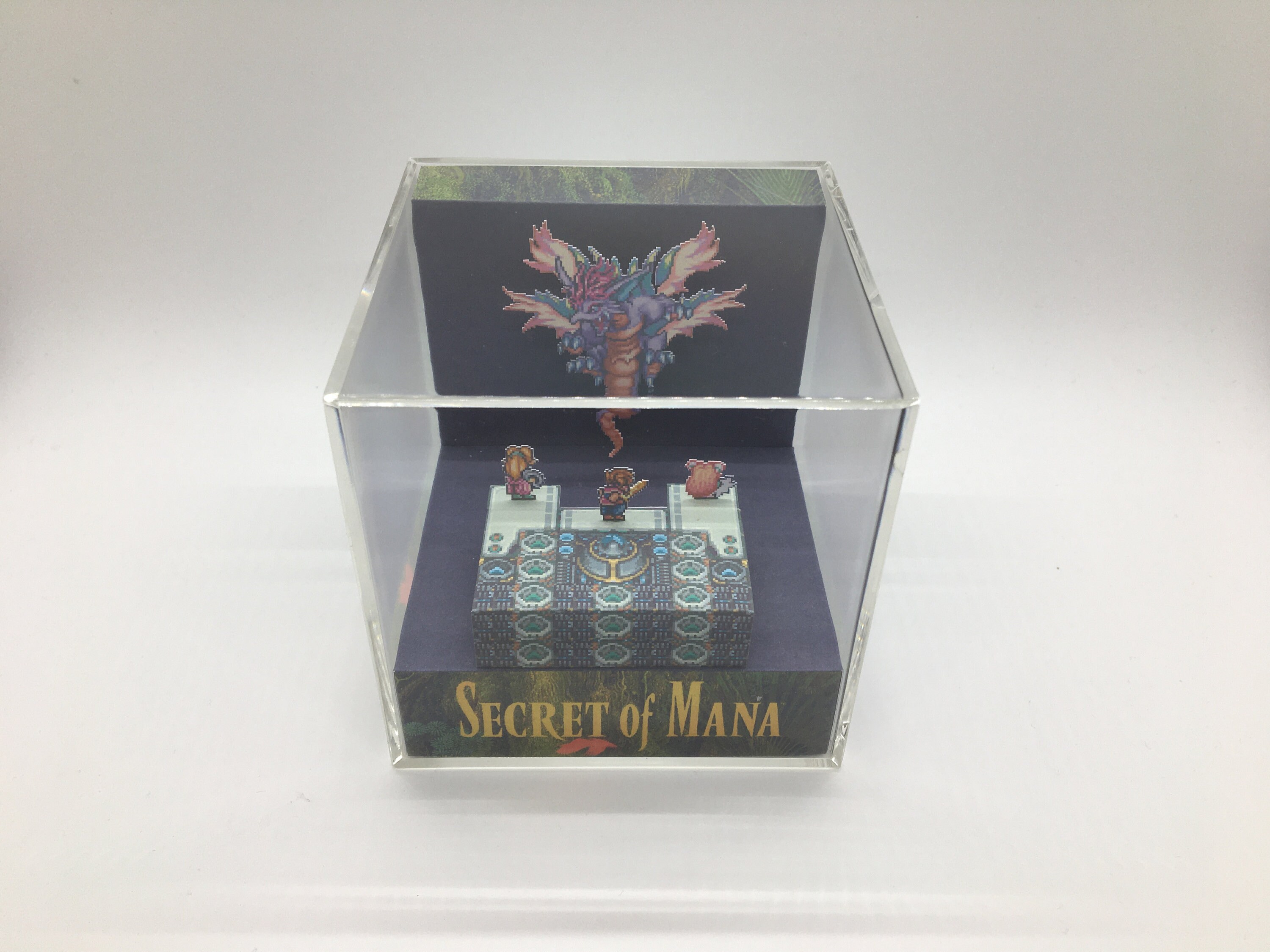 Secret of Mana Final Boss Fight With the Mana Beast Shadow Box Diorama ...
