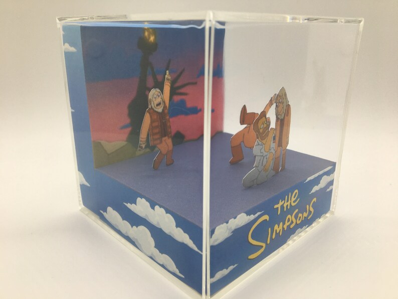 The Simpsons Dr. Zaius the Musical Shadow Box Diorama Decor - Etsy
