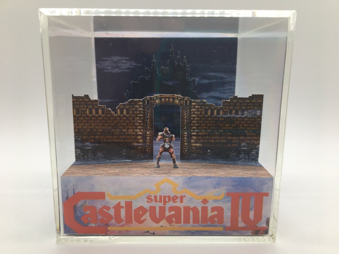Super Castlevania IV 4 Simon at the Gate Shadow Box Diorama Decor - Etsy