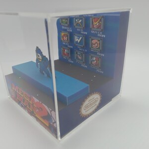 Megaman 2 Boss Select Screen Castle Wily Shadow Box Diorama Cube - Etsy
