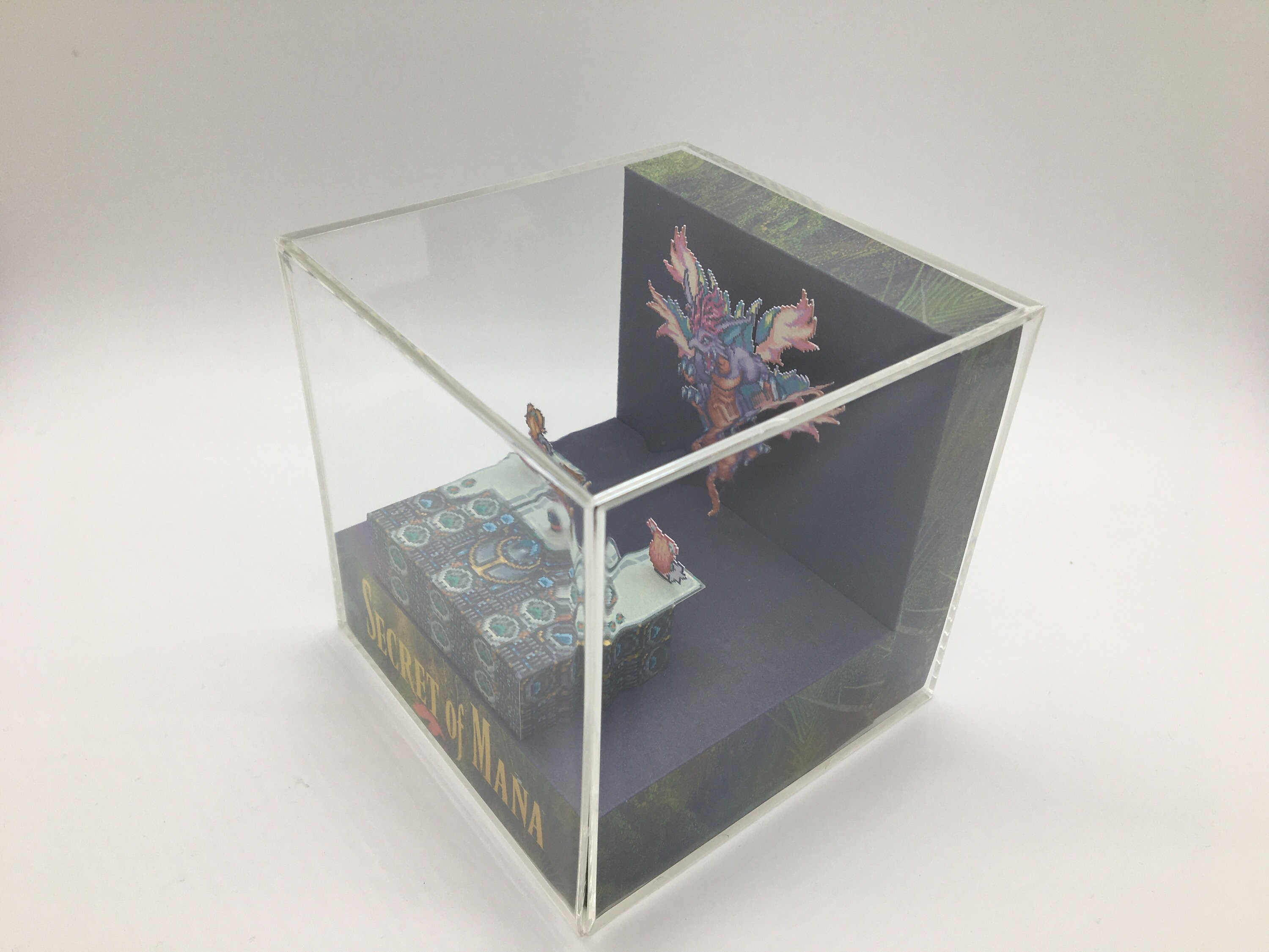 Secret of Mana Final Boss Fight With the Mana Beast Shadow Box Diorama ...