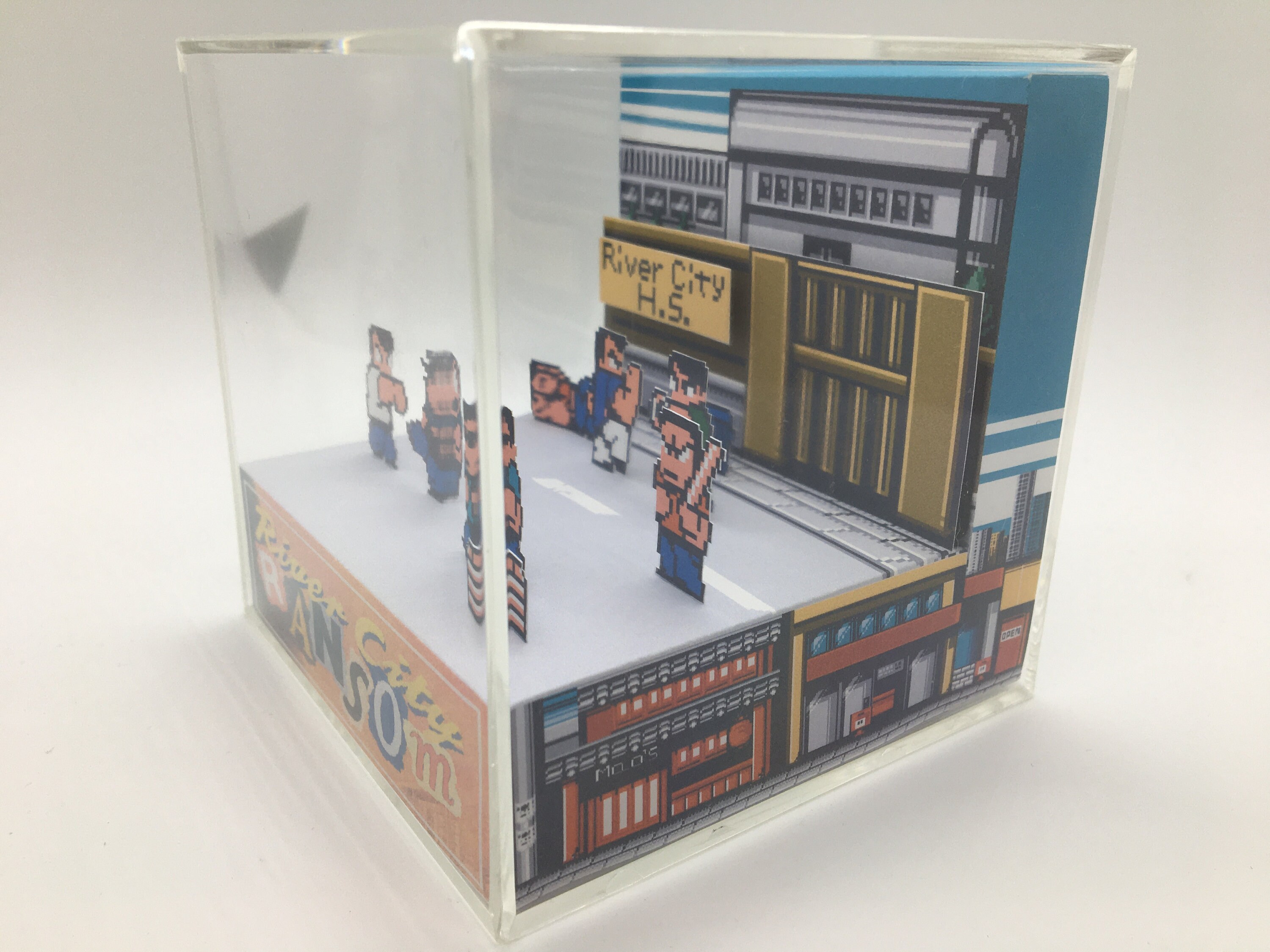 River City Ransom Brawl Outside the Highschool Barf Shadow - Etsy