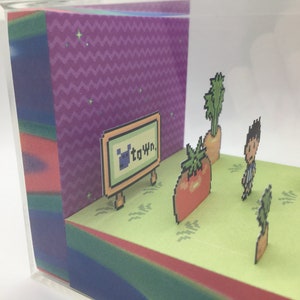 Earthbound Ness in Magicant With Some Big Produce Shadow Box Diorama ...