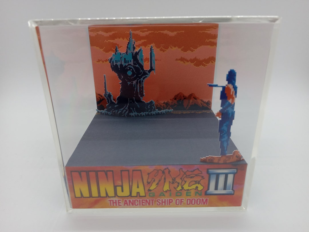 Ninja Gaiden III 3 the Ancient Ship of Doom Shadow Box Diorama Cube - Etsy
