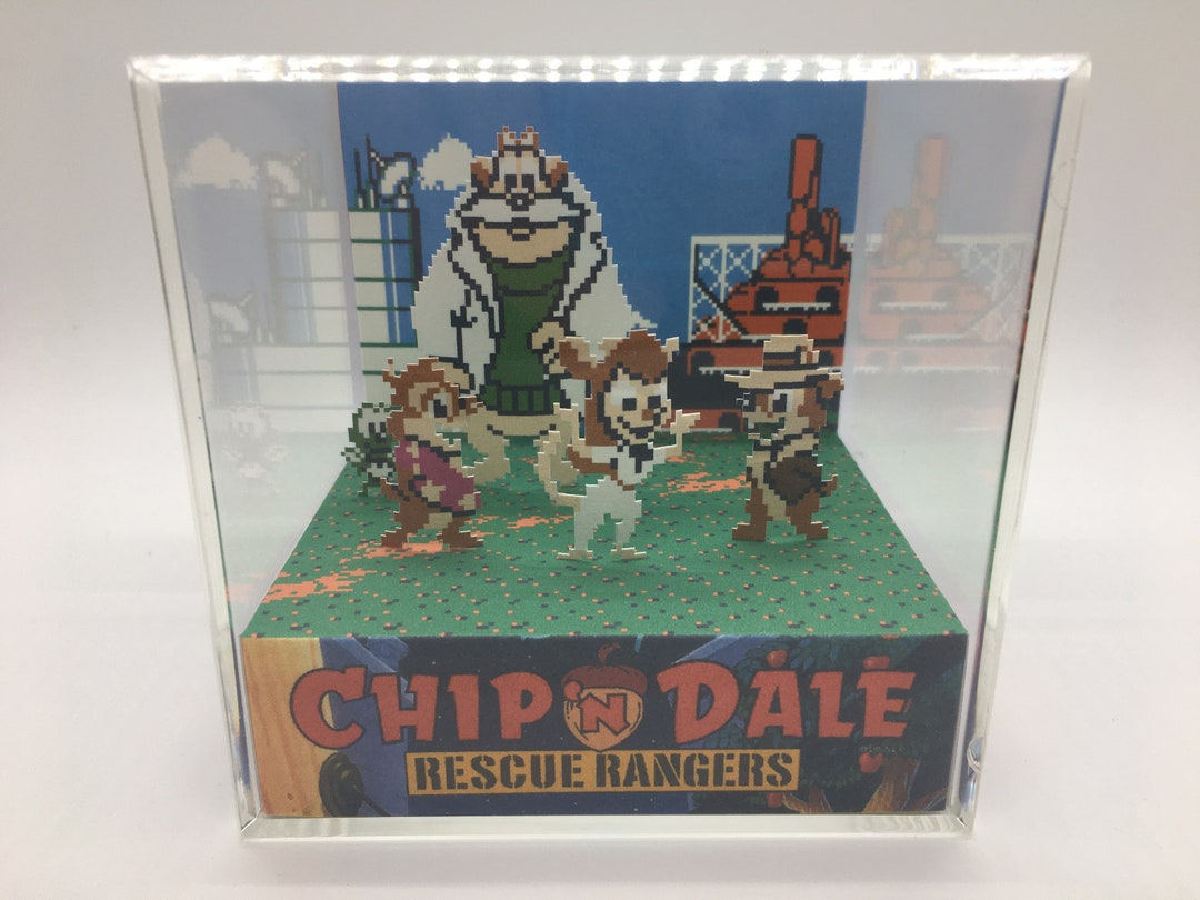 Chip and Dale Rescue Rangers for the NES Shadow Box Diorama Cube - Etsy