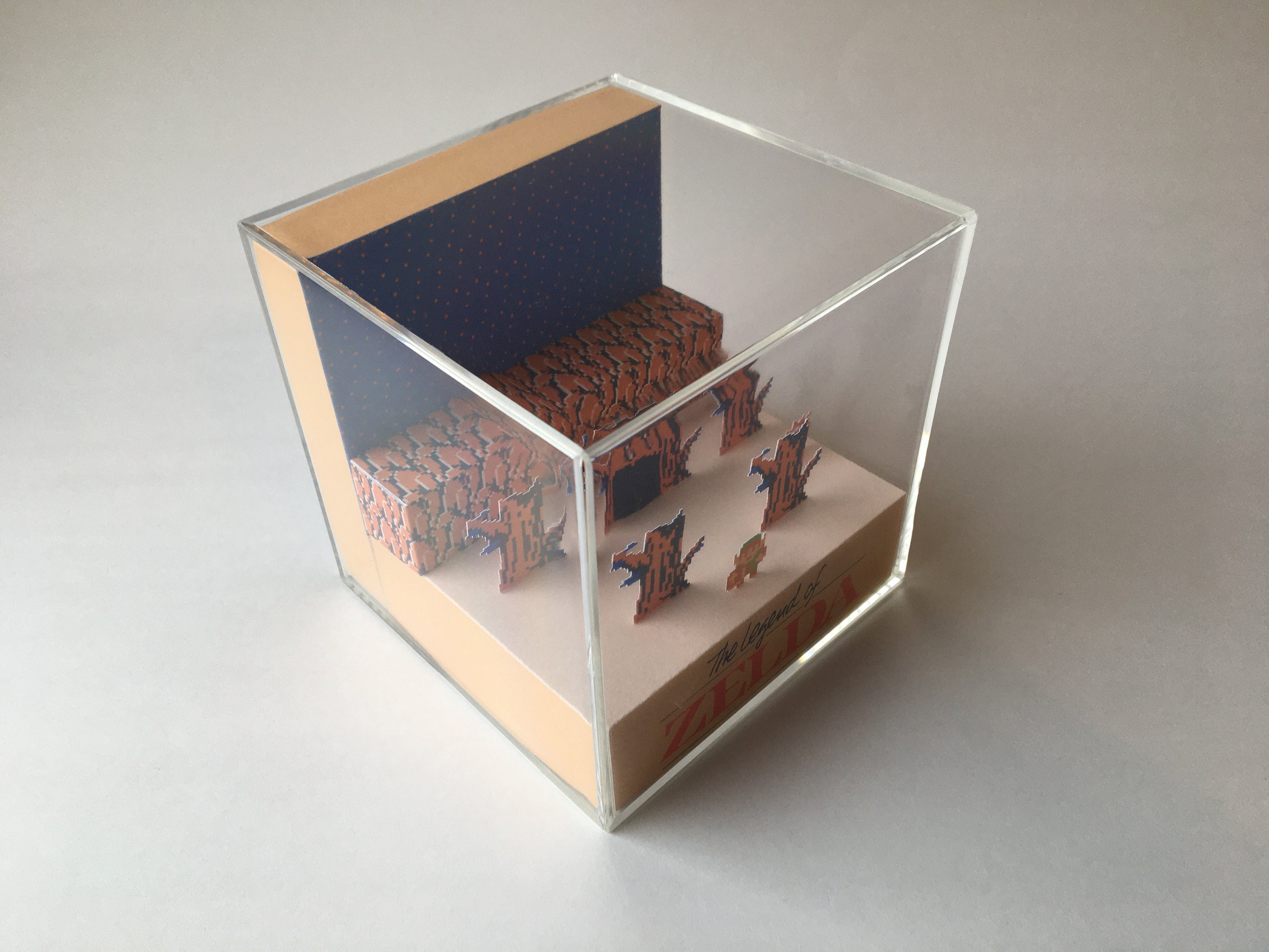 The Legend of Zelda Entrance to the First Dungeon Shadow Box | Etsy