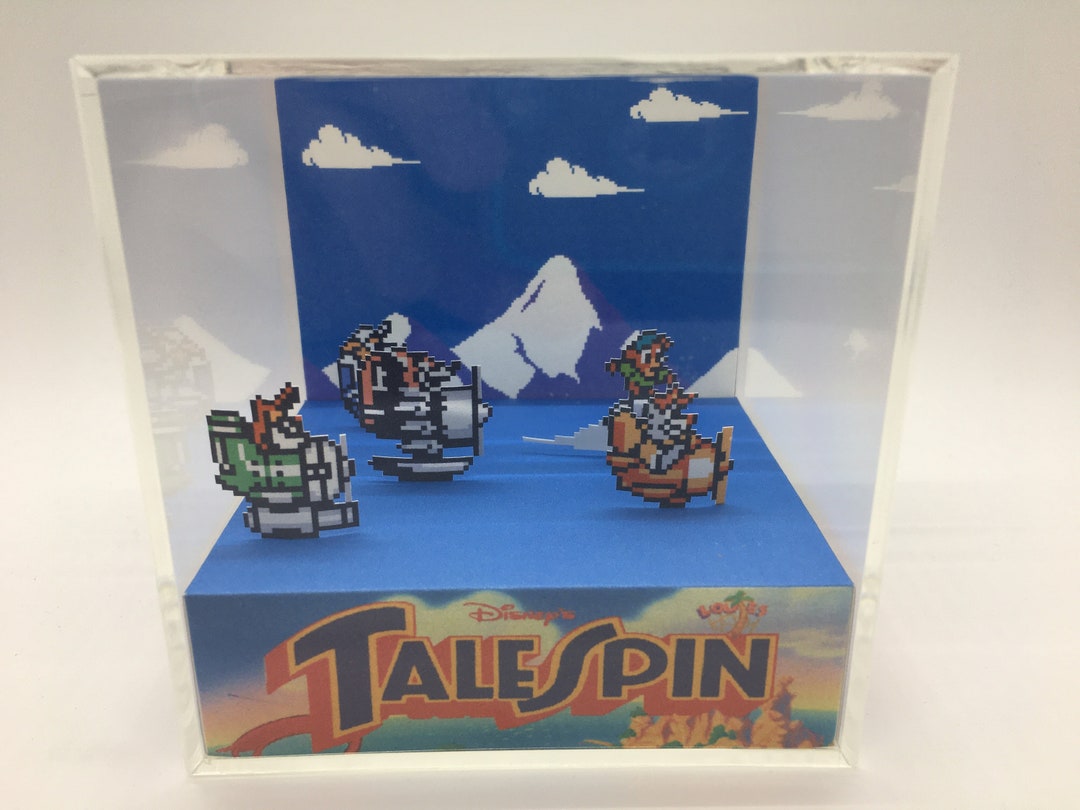 Talespin Chase Scene Baloo Kit Cloudkicker Shadow Box Diorama Cube - Etsy