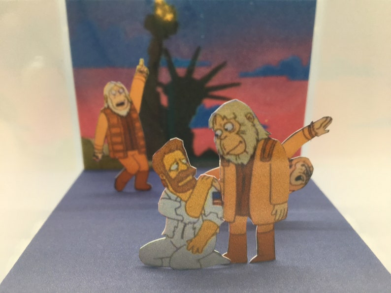 The Simpsons Dr. Zaius the Musical Shadow Box Diorama Decor - Etsy