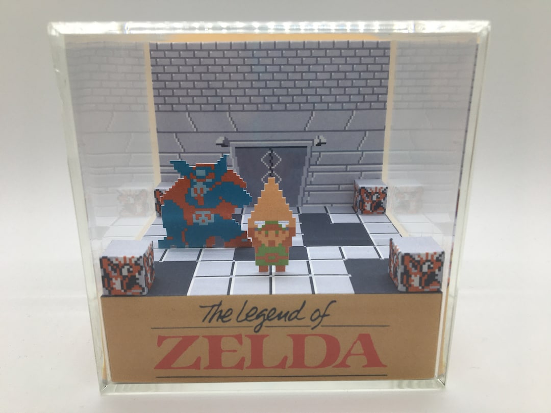 The Legend of Zelda Boss Fight With Ganon Shadow Box Diorama Cube - Etsy