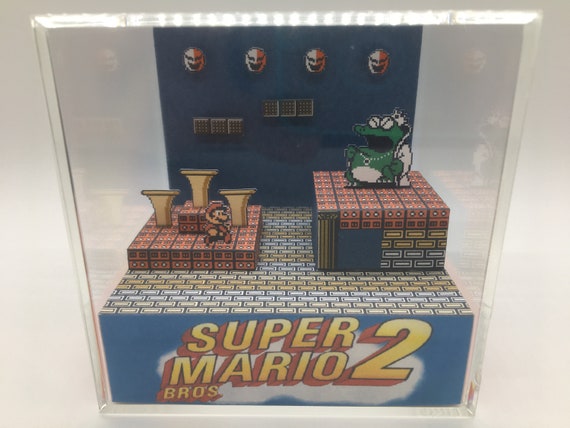 Super Mario Bros 2 Final Boss Battle With Wart Shadow Box | Etsy