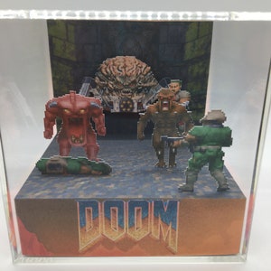 Doom Spider Mastermind Boss Fight Battle Shadow Box Diorama Decor - Etsy