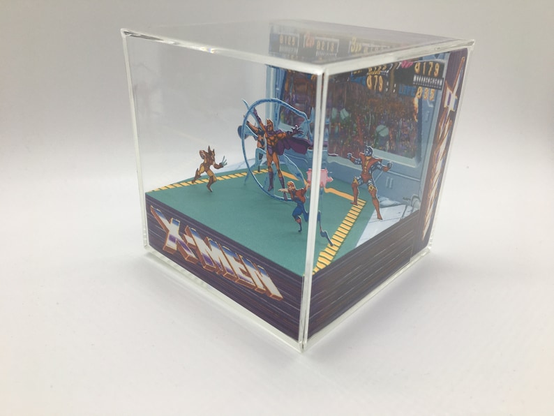 X-men Arcade Game Final Boss Fight Against Magneto Shadow Box - Etsy