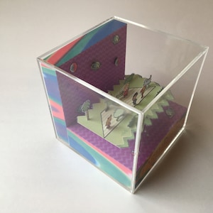 Earthbound Visit in Magicant With the Flying Man Shadow Box Diorama Art ...