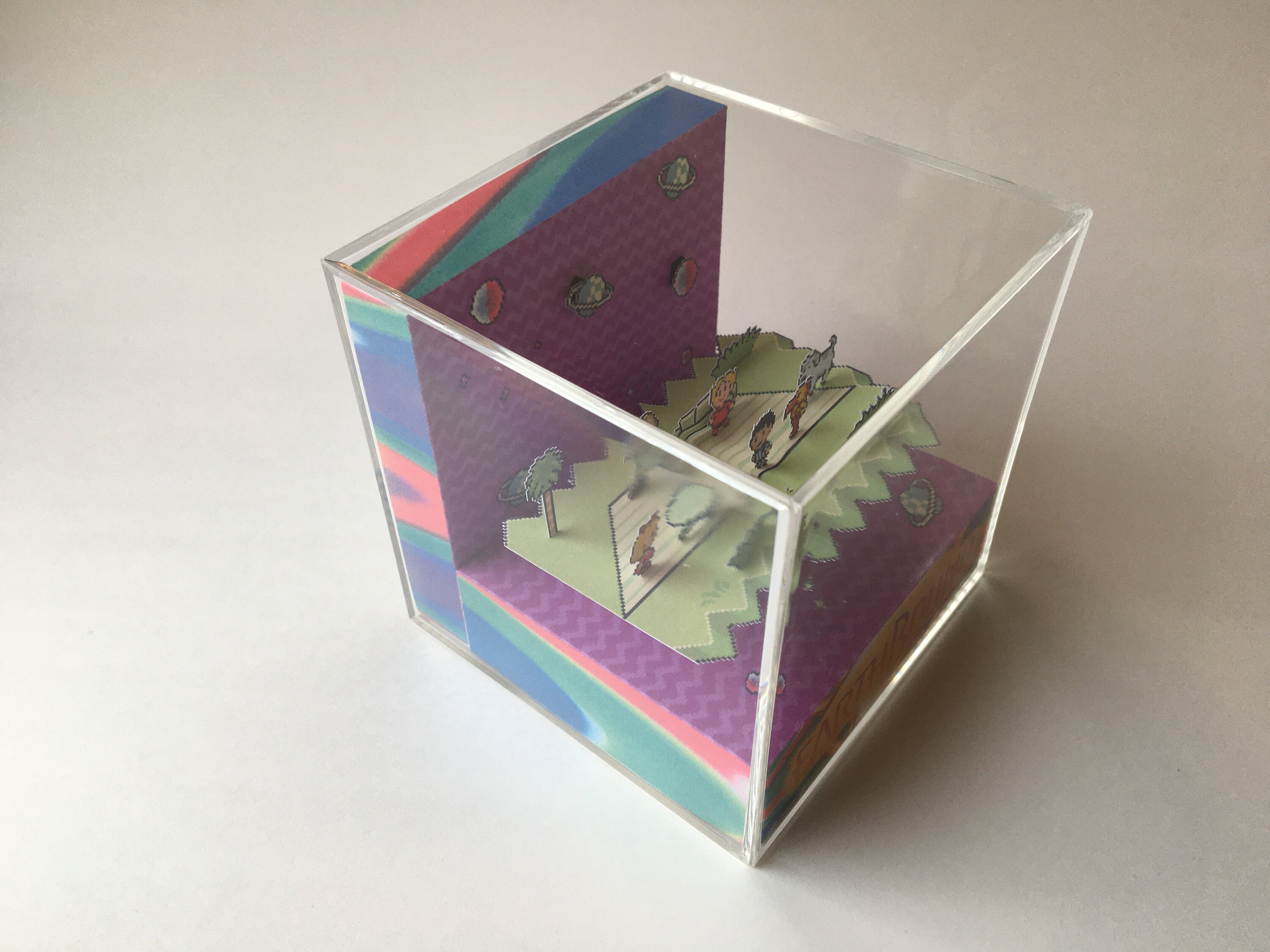 Earthbound Visit in Magicant With the Flying Man Shadow Box Diorama Art ...