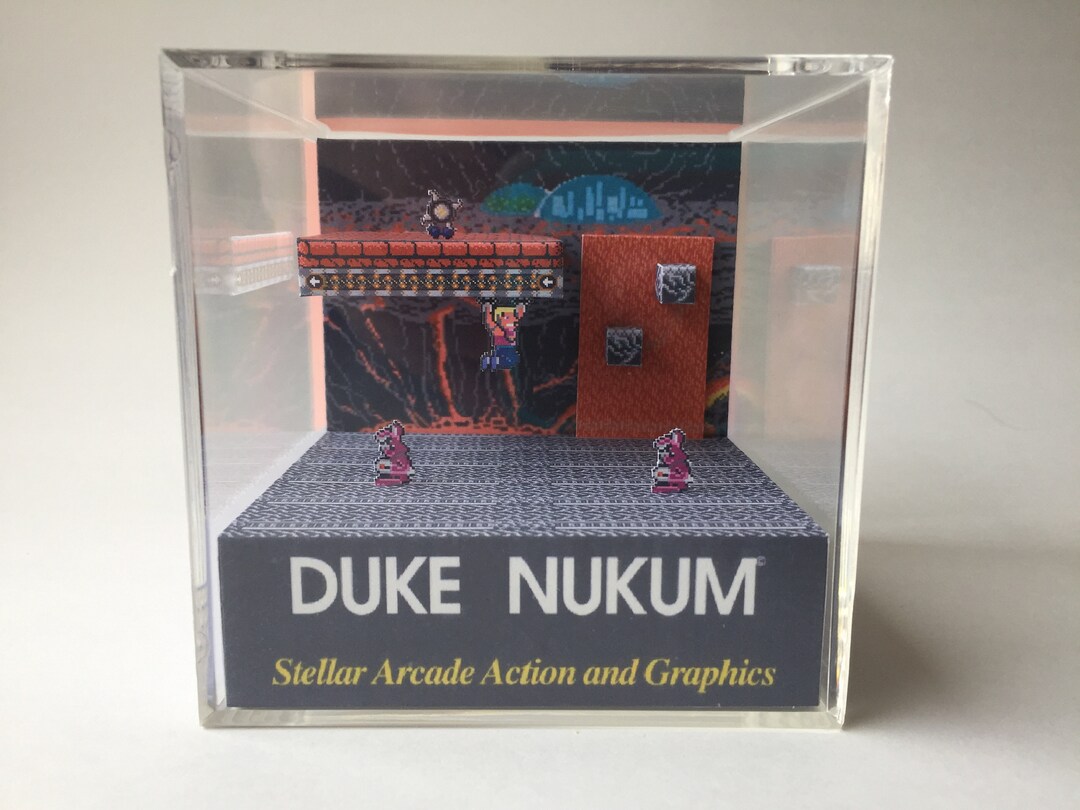 Duke Nukem Nukum 2D 3D Shadow Box Diorama Art - Etsy