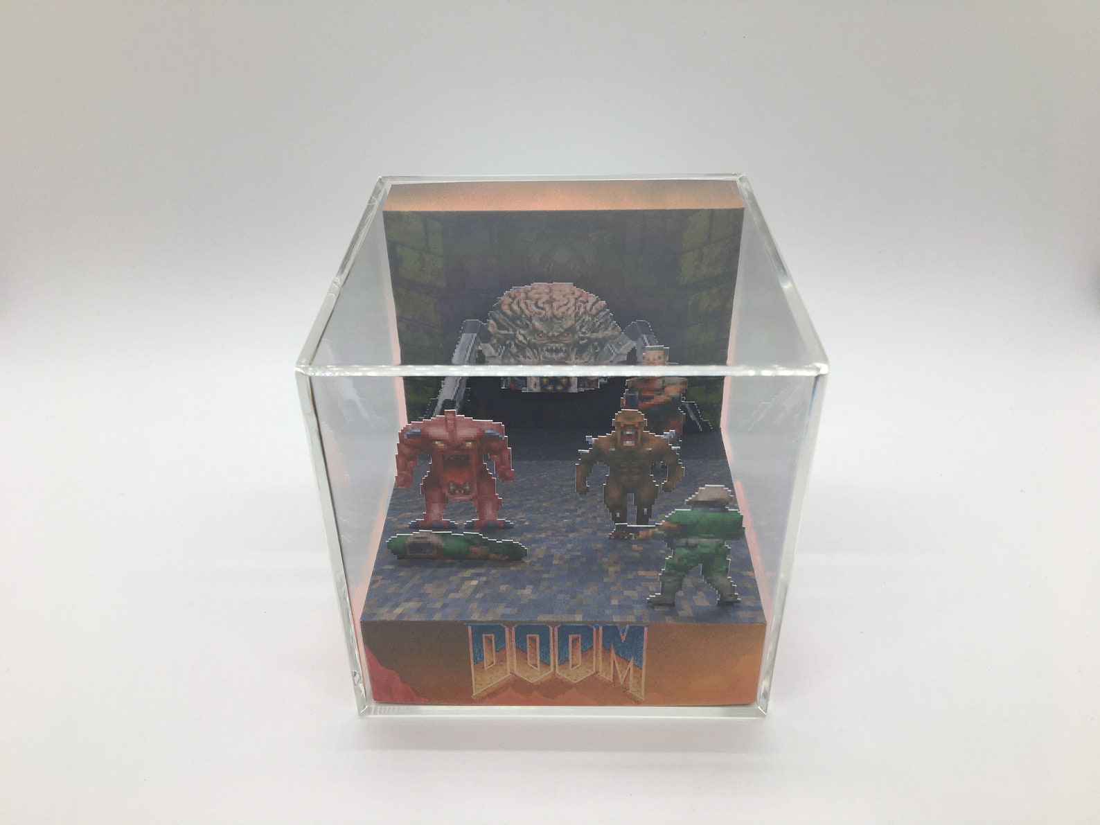Doom Spider Mastermind Boss Fight Battle Shadow Box Diorama - Etsy