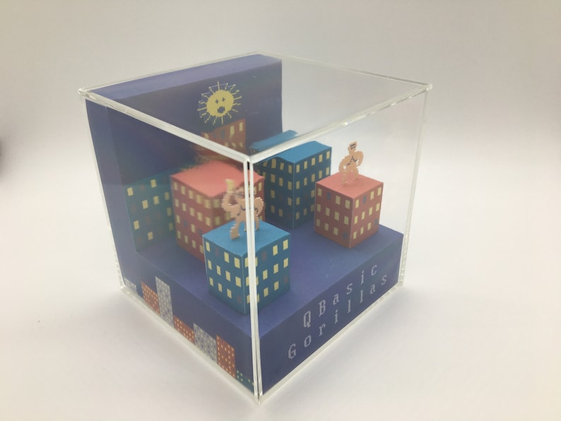 MS DOS Q Basic Gorilla Banana Game Shadow Box Diorama Cube - Etsy