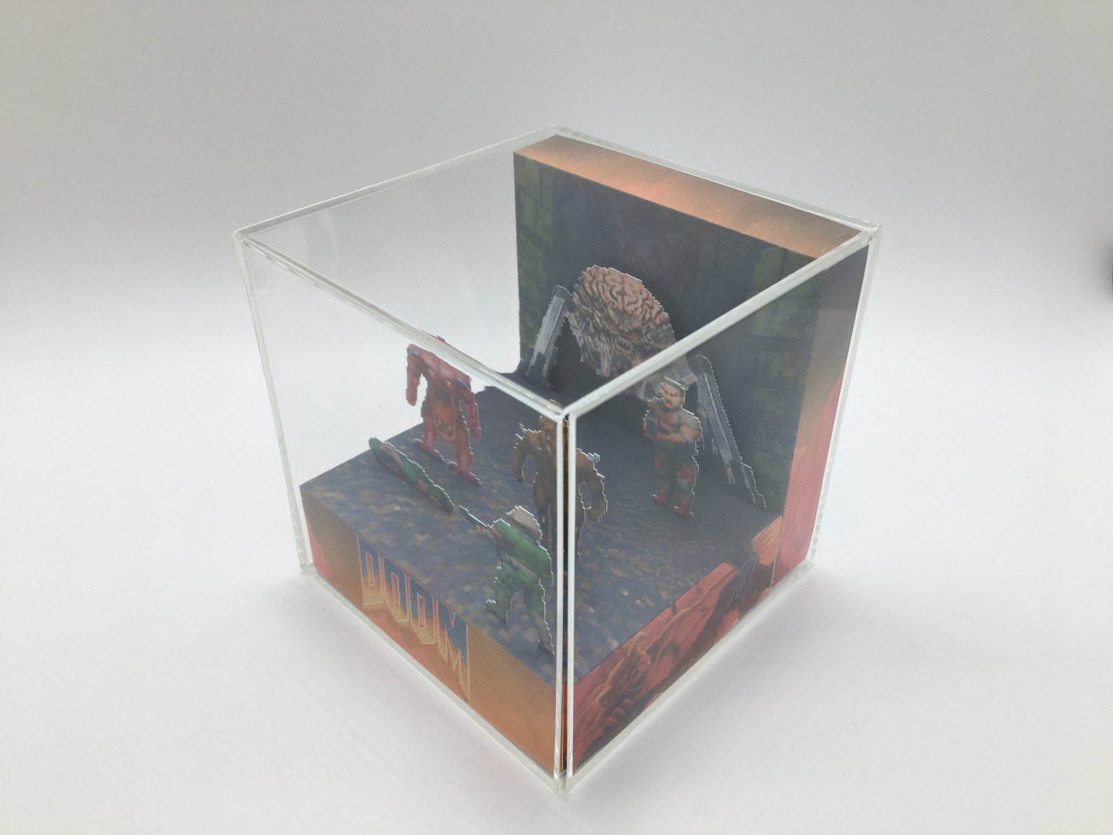 Doom Spider Mastermind Boss Fight Battle Shadow Box Diorama Decor - Etsy