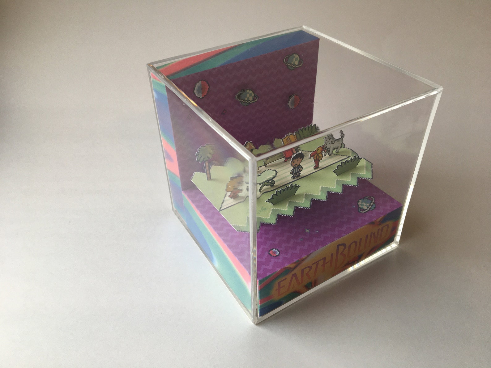 Earthbound Visit in Magicant With the Flying Man Shadow Box Diorama Art ...