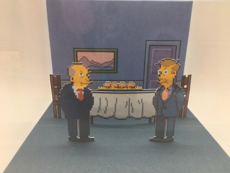 The Simpsons Steamed Hams Luncheon Shadow Box Diorama Cube - Etsy