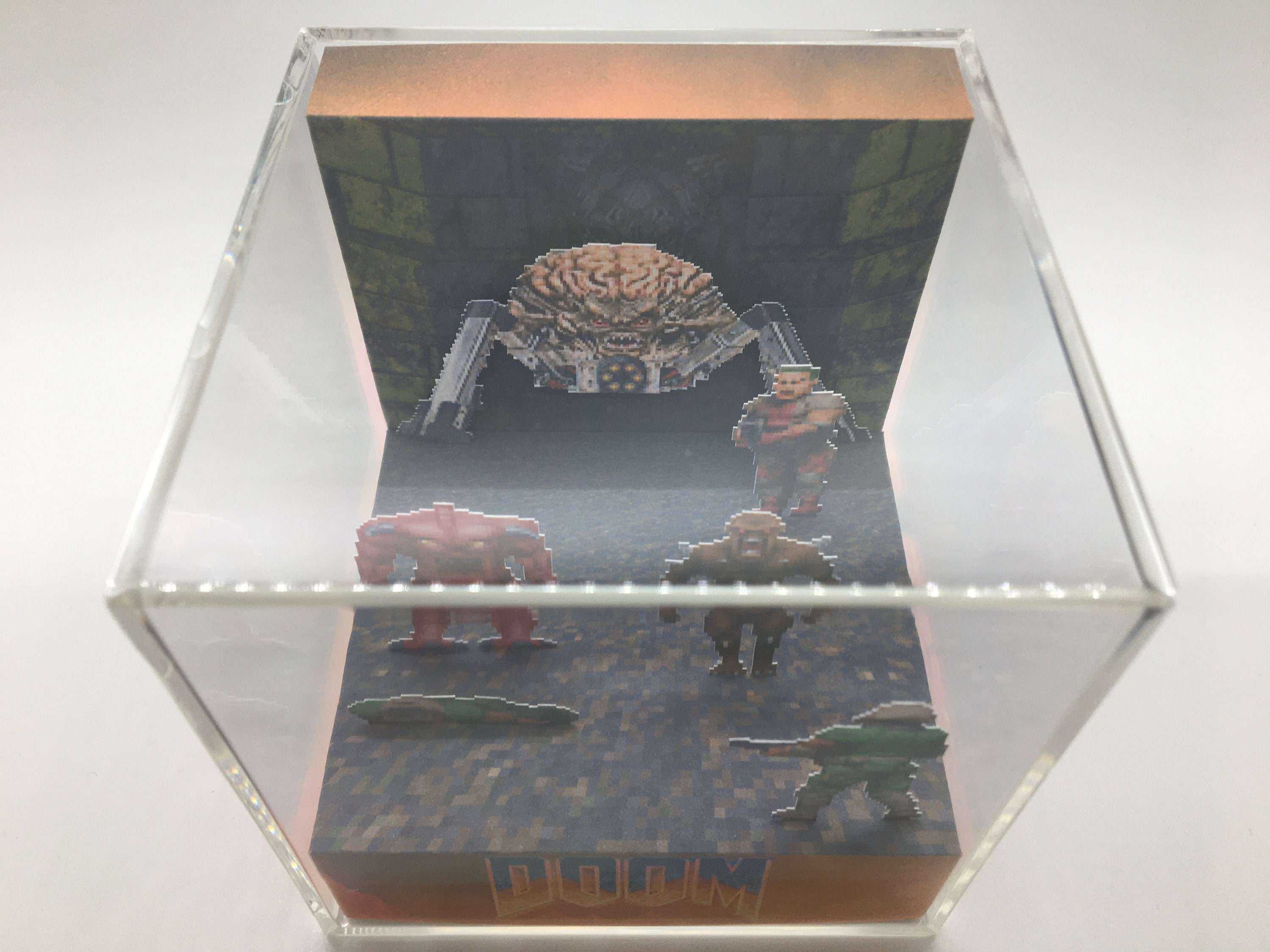 Doom Spider Mastermind Boss Fight Battle Shadow Box Diorama - Etsy
