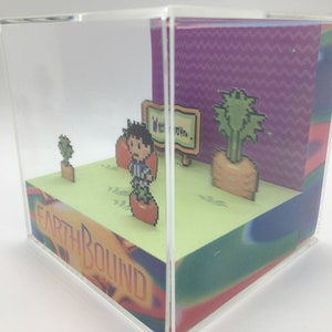 Earthbound Ness in Magicant With Some Big Produce Shadow Box Diorama ...