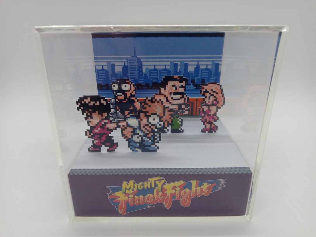 Mighty Final Fight Mayor Haggar Destroys the Day Video Game Shadow Box ...