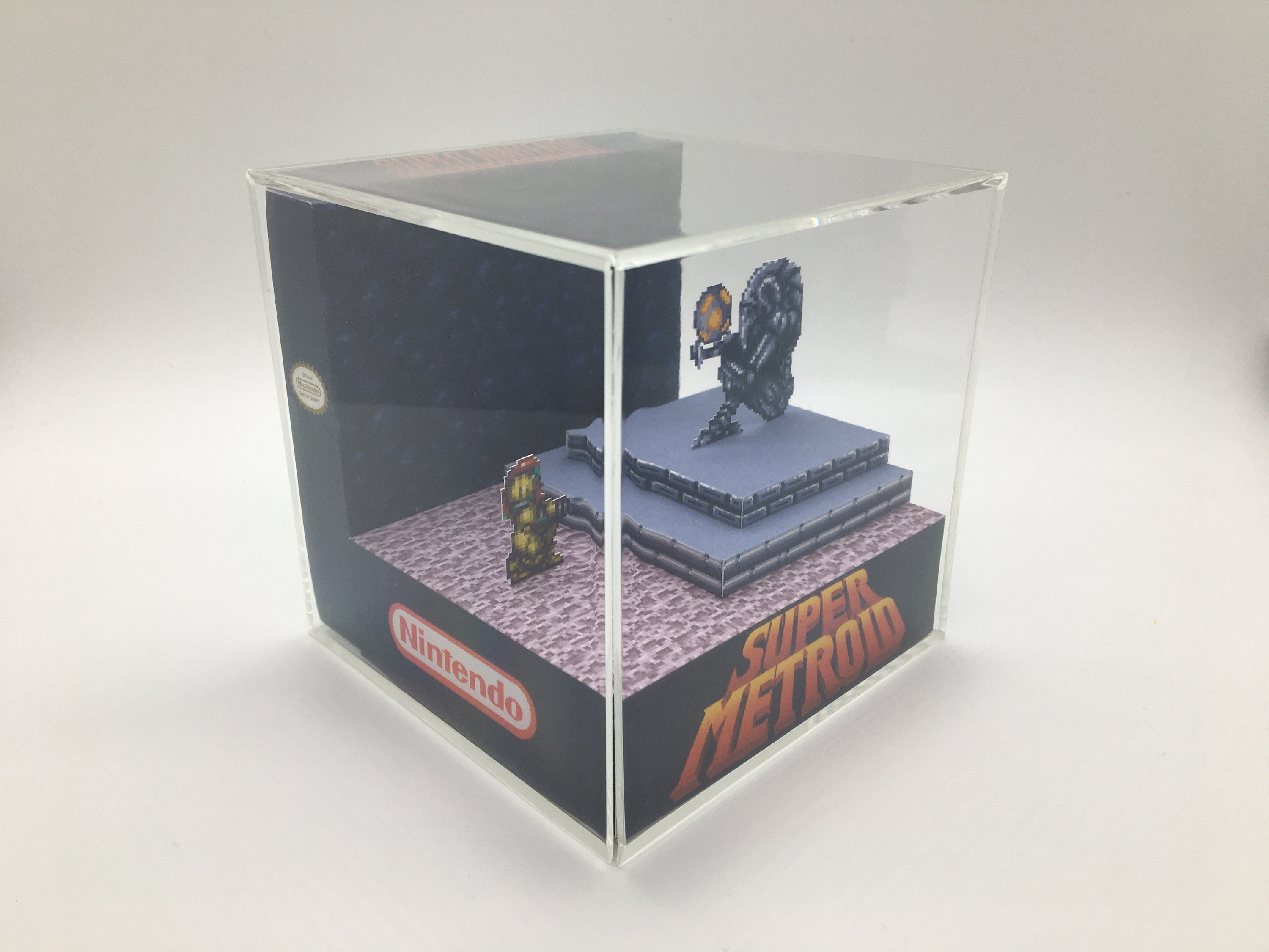Super Metroid Samus Finds a Chozo Statue Shadow Box Diorama | Etsy