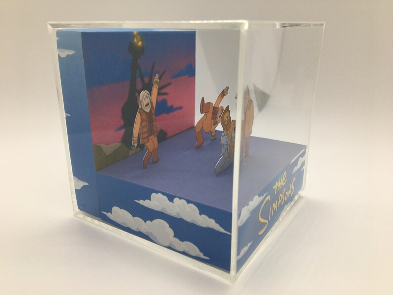 The Simpsons Dr. Zaius the Musical Shadow Box Diorama Decor | Etsy