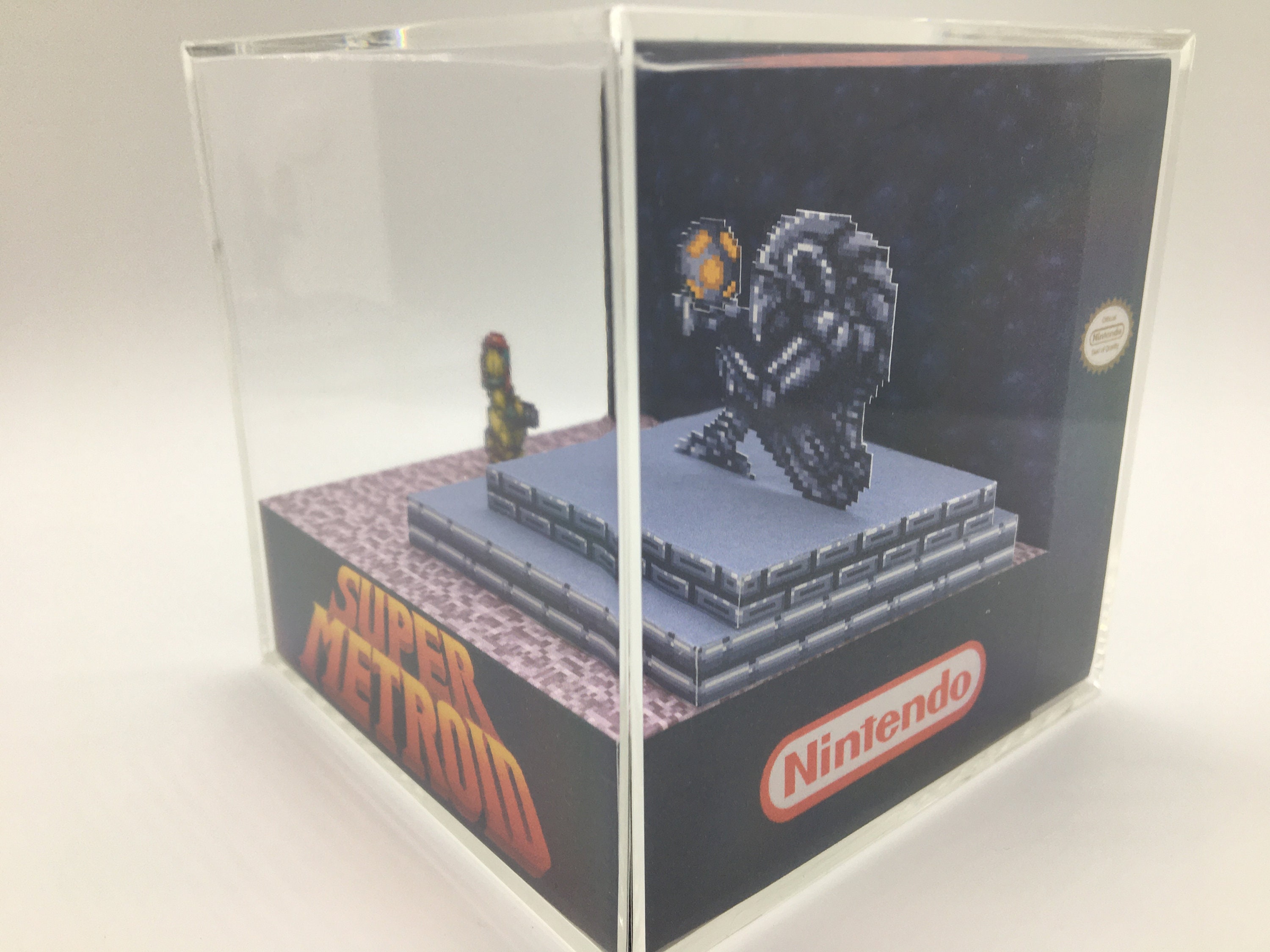 Super Metroid Samus Finds a Chozo Statue Shadow Box Diorama Cube - Etsy