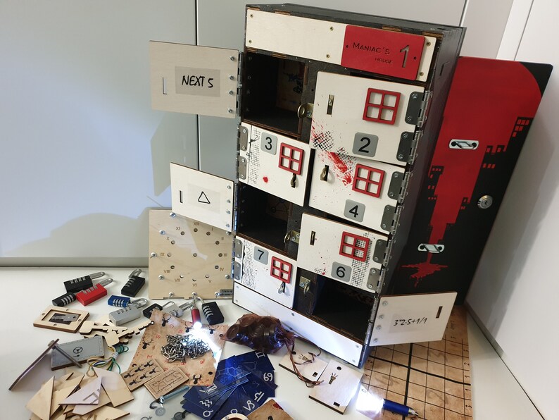 Puzzle Box. Portable Escape Room maniac's House | Etsy