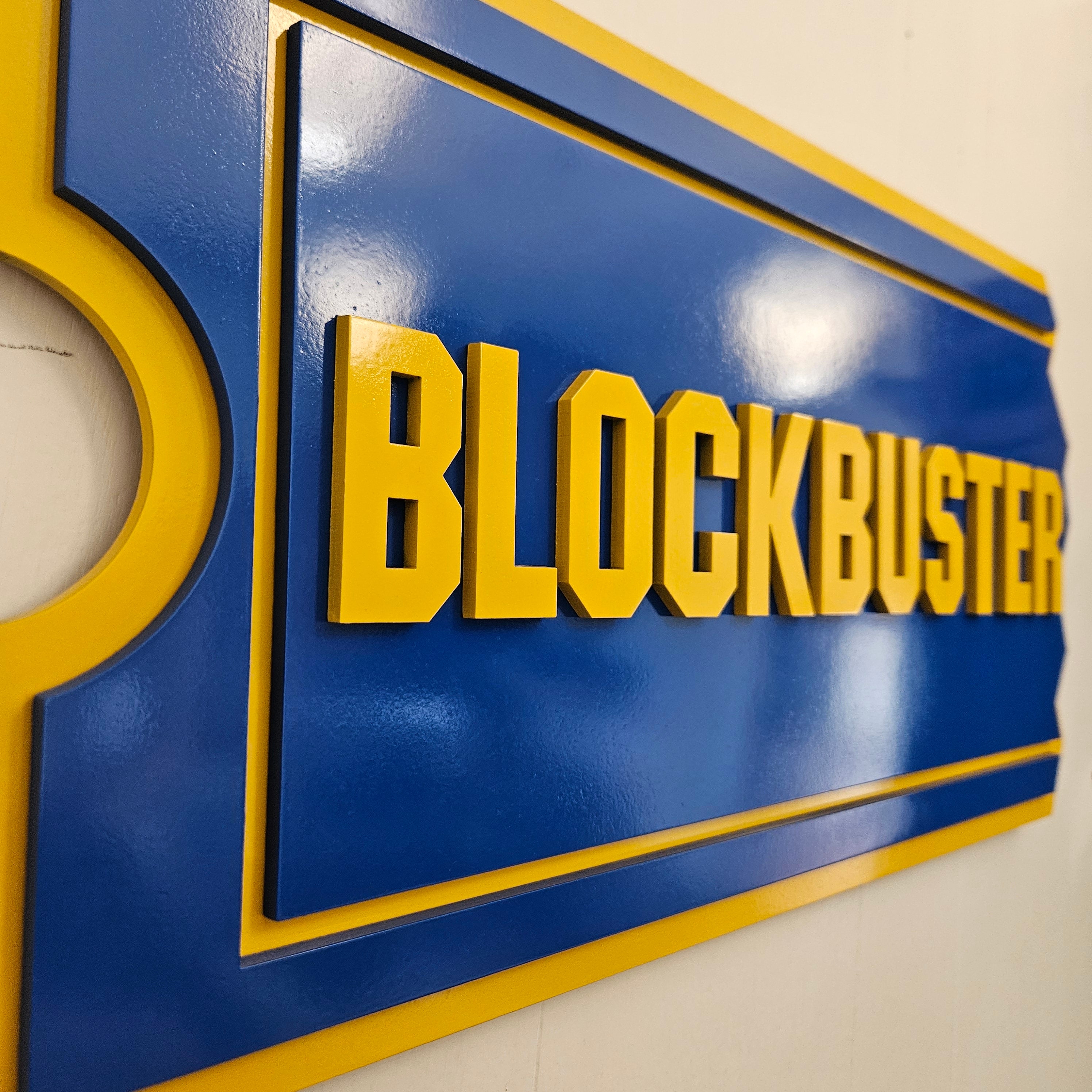 Blockbuster Logo / Handmade 3D Wall Art Sign - Etsy