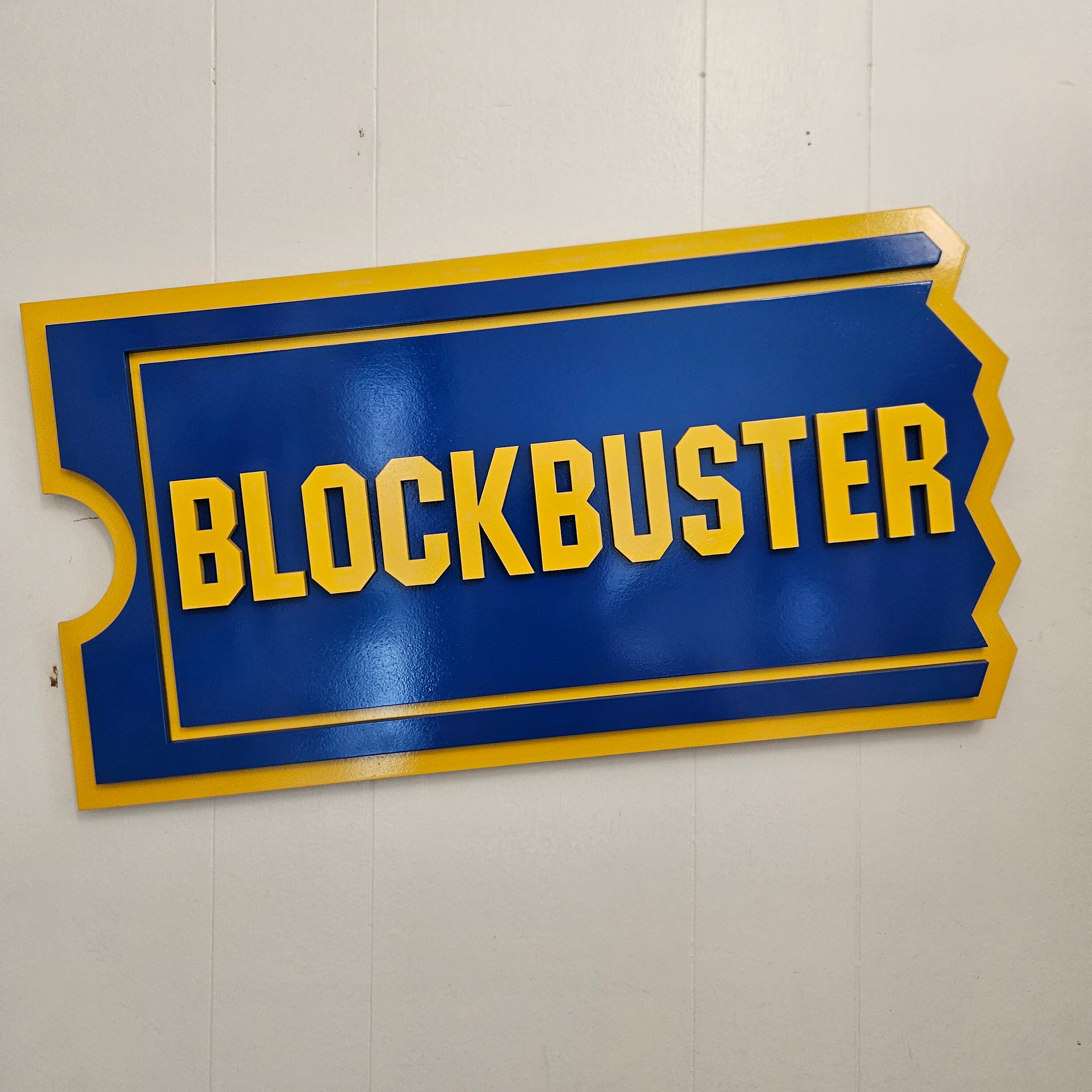 Blockbuster Logo / Handmade 3D Wall Art Sign - Etsy