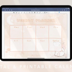 Cute Printable Calendars 2025 | Digital Planners Blank Undated Calendar ...